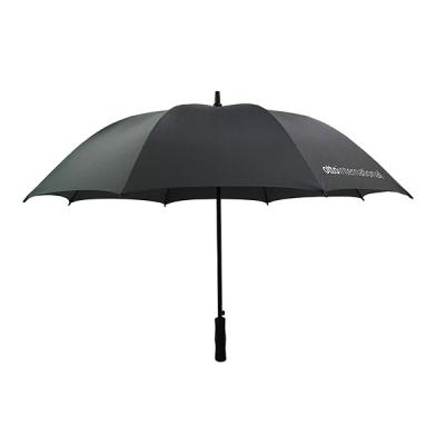 China Custom RPET Golf Umbrella 27 Inch 8 Ribs Fiberglass Frame EVA Handle for sale