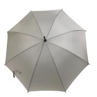 China 23 Inch Auto Open Straight Umbrella Wooden Shaft J Handle 190T Pongee for sale