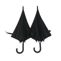China Auto Open Pongee Umbrella 103cm Windproof Mens with Metal Shaft and Rubber J Handle for sale
