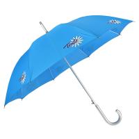 China BSCI 8mm Metal Shaft Straight Aluminium Umbrella with Custom Printing - Auto Open Manual Close Design for sale