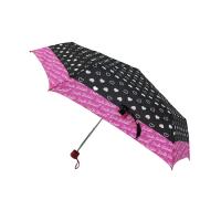 China 21 Inches Pink Edge Fiberglass Frame Foldable Umbrella for sale