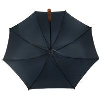 China 30 Inch Double Ribs Golf Umbrella with 130cm Coverage - Metal Frame & Wooden Handle for Promotional Use for sale