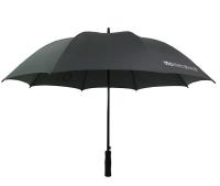 China 30 Inch Double Ribs Golf Umbrella with 130cm Coverage - Metal Frame & Wooden Handle for Promotional Use for sale