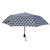 China SGS Certified 98cm Auto Open Foldable Umbrella Rubber Coated Handle 28cm Folded for sale