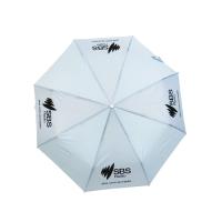 China EN71 Certified Lightweight 21x8K Polyester Foldable Umbrella 98cm Arc Custom Logo for sale