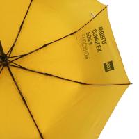 China Rpet Material Auto Open Close Logo  3 Folding Umbrella for sale
