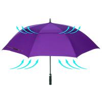 China TUV EVA Handle 30-inch Auto Open Golf Umbrella with 130cm Coverage and Fiberglass Frame for sale