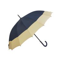 China Digital Printing J Shape 25x16K Auto Open Rain Umbrella 115cm Windproof Polyester for sale