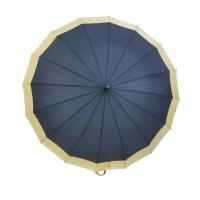 China Digital Printing J Shape 25x16K Auto Open Rain Umbrella 115cm Windproof Polyester for sale