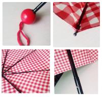 China Triple Folding Metal Ribs Foldable Umbrella For Men for sale