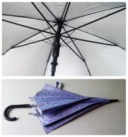 China Auto Open Pongee Straight Windproof Golf Umbrella with 8mm Metal Shaft and Custom Printing Options for sale