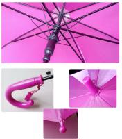 China SGS Certified Plastic Hook Handle Windproof Mini Umbrella for Kids 8mm Metal Shaft for sale