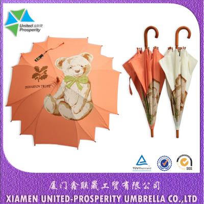 China TUV Certified Kids Compact Umbrella 8mm Metal Shaft Auto Open Polyester for sale