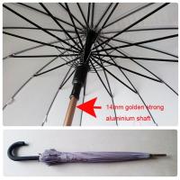 China BV 14mm aluminum shaft Windproof Golf Umbrellas for sale