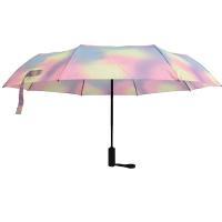 China Double Fiberglass Ribs Dia 93cm Foldable Umbrella for sale