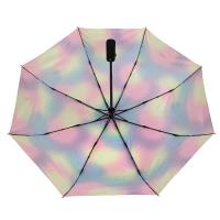 China Double Fiberglass Ribs Dia 93cm Foldable Umbrella for sale