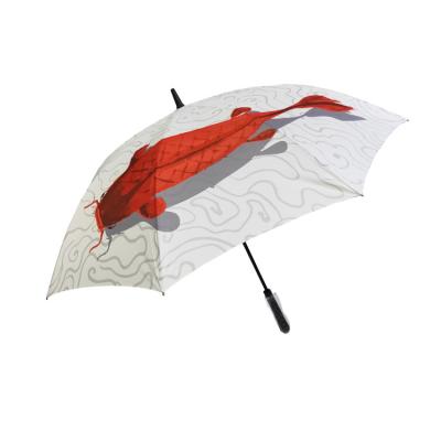 China 27 Inches Metal Shaft Pongee Windproof Large Umbrella for sale