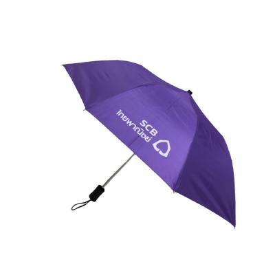 China Silver Coated 98cm Manual Open 2 Foldable Umbrella for Promotional Use for sale