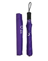 China Wholesale SilkLogo Plastic Straight Handle Compact 2 Fold Umbrella for sale