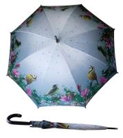 China 8mm Metal Shaft Windproof Straight Umbrella for Women Custom Logo Auto Open for sale