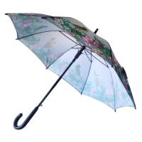 China 8mm Metal Shaft Windproof Straight Umbrella for Women Custom Logo Auto Open for sale