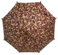 China Kids Compact Umbrella 15.5 Inch Auto Open Chrome Steel Shaft Pink Floral Print 190T Polyester for sale