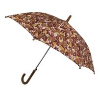 China Kids Compact Umbrella 15.5 Inch Auto Open Chrome Steel Shaft Pink Floral Print 190T Polyester for sale
