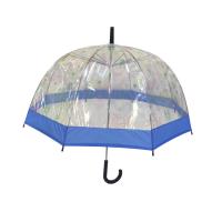 China Automatic Open Apollo Transparent Bubble Umbrella 21 Inch 8 Panels Windproof Fiberglass for sale