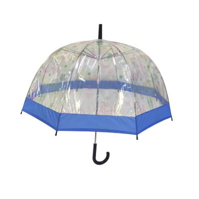 China Automatic Open Apollo Transparent Bubble Umbrella 21 Inch 8 Panels Windproof Fiberglass for sale
