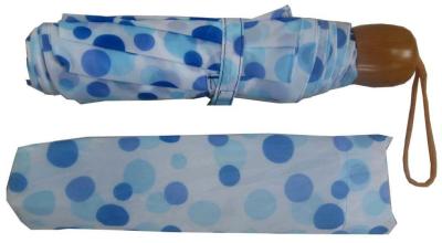 China Custom Logo Manual Compact Mini Pocket Foldable Umbrella 21 Inch 8K Metal Frame for sale