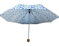 China Custom Logo Manual Compact Mini Pocket Foldable Umbrella 21 Inch 8K Metal Frame for sale