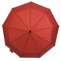 China Fully Automatic Windproof Red 2 Layer Foldable Umbrella 94cm Open Diameter for Rain for sale