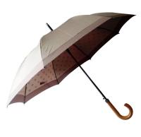 China Wooden J Handle Pongee Fabric Compact Golf Umbrella for sale
