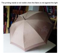 China Wooden J Handle Pongee Fabric Compact Golf Umbrella for sale