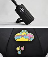 China Custom Printed Windproof Automatic Umbrella 8mm Metal Shaft Fiberglass Ribs for sale