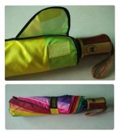 China Windproof Rainbow Two Folding Umbrella With 8mm Metal Shaft for sale