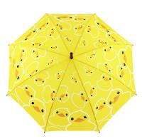 China Kids Cute Yellow Duck J Handle Compact Golf Umbrella for sale