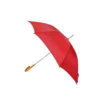 China AZO Free 23 Inch J Shape Wooden Handle Auto Open Umbrella 103cm Polyester Pongee for sale