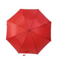 China AZO Free 23 Inch J Shape Wooden Handle Auto Open Umbrella 103cm Polyester Pongee for sale