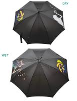 China Custom Colour Changing Umbrella with Logo Printing 8mm Metal Shaft Auto Open for sale