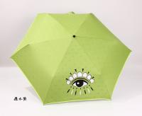 China Color Changing 3 Fold Umbrella With 8mm Metal Shaft for sale