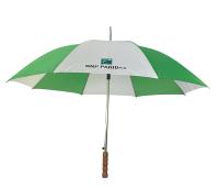China Semi Automatic Straight Pongee Wooden Handle Umbrella 23''*8K for sale