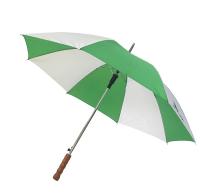 China Semi Automatic Straight Pongee Wooden Handle Umbrella 23''*8K for sale
