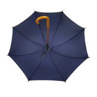 China Auto Open Pongee Polyester Fabric Wooden Handle Umbrella SGS for sale