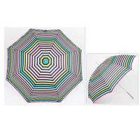 China Colorful Stripe Waterproof Pongee Compact Golf Umbrella 27