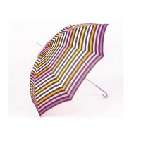 China Colorful Stripe Waterproof Pongee Compact Golf Umbrella 27