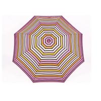 China Colorful Stripe Waterproof Pongee Compact Golf Umbrella 27