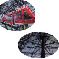 China Train Printing Windproof 8 Ribs Compact Golf Umbrella 27