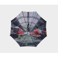 China Train Printing Windproof 8 Ribs Compact Golf Umbrella 27