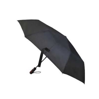 China 102cm Adult 190T Pongee 3 Folding Umbrella Fully Automatic Travel Umbrella for sale